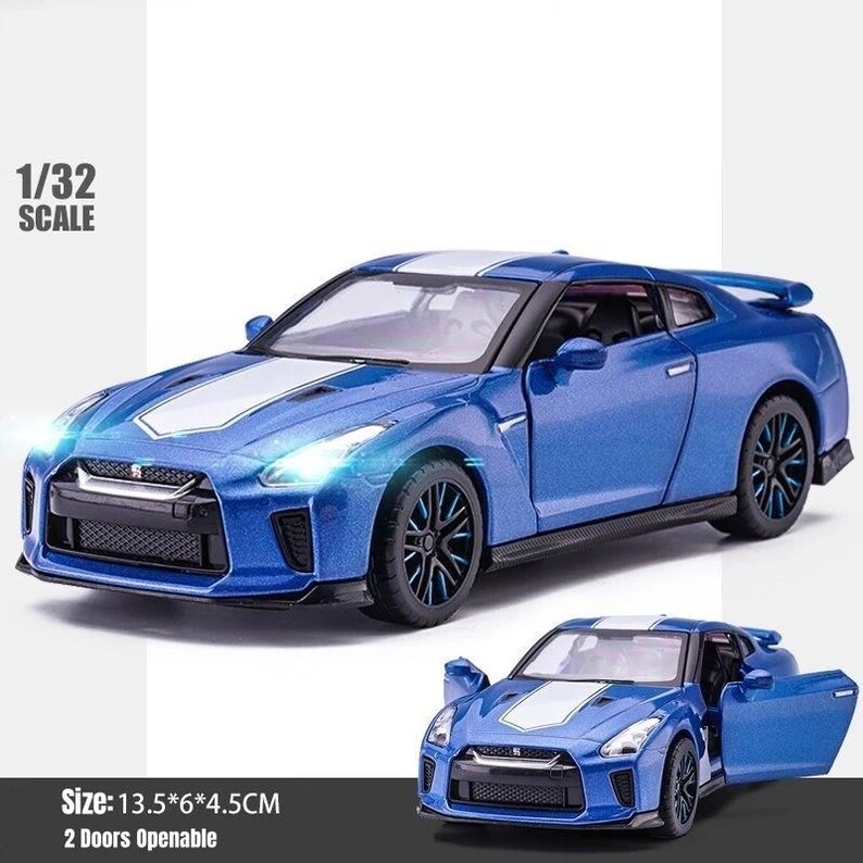 Nissan Skyline GTR R35 Nismo, Die Cast Metal, Miniature Model Toy Car ...