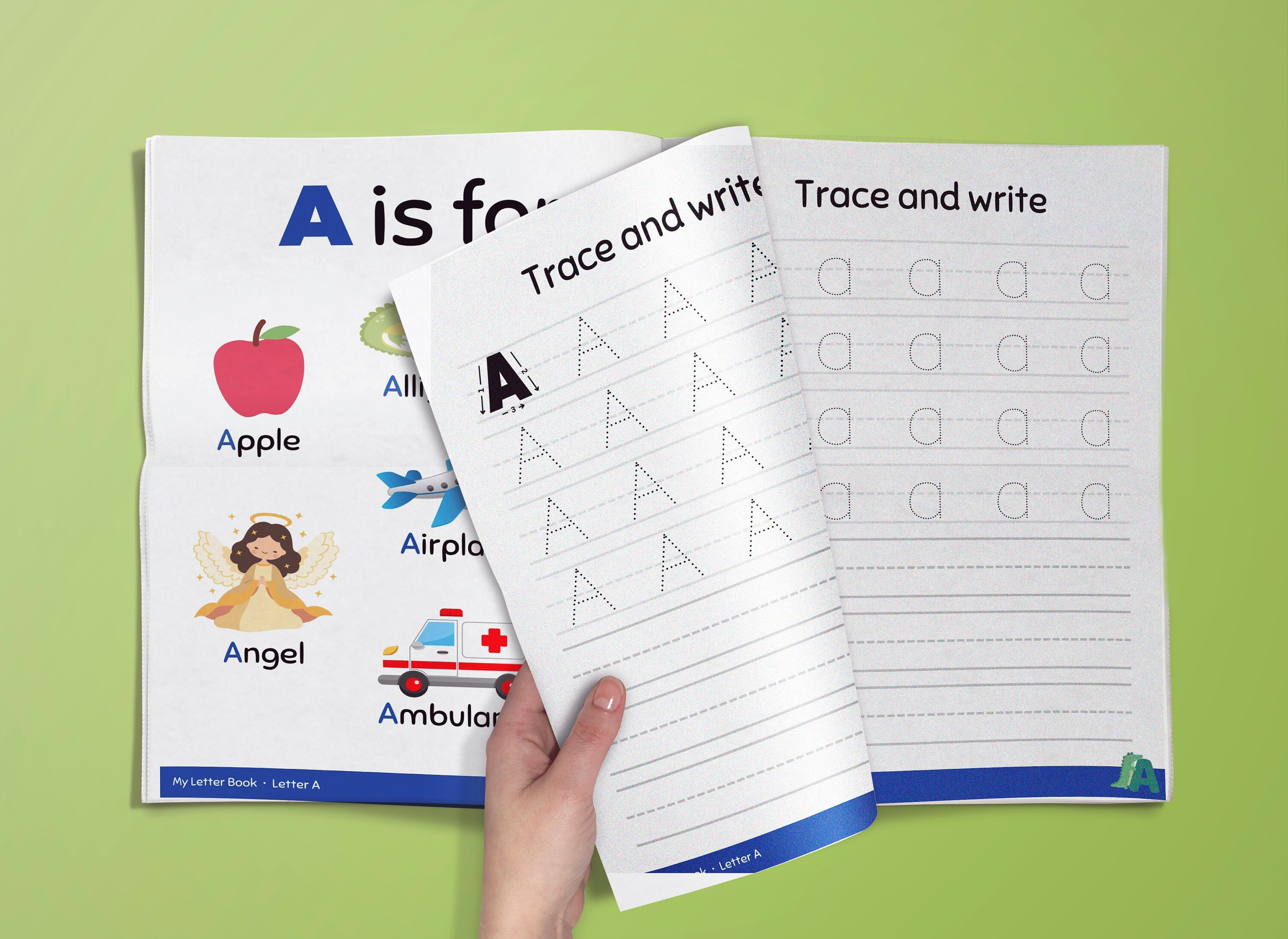 Letter A My Letter Book printable Alphabet Workbook - Etsy