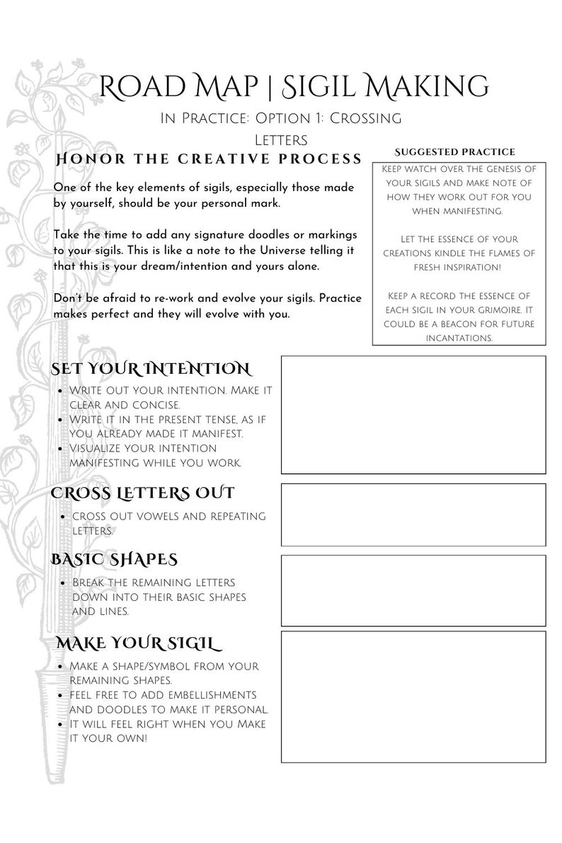Sigil Making | Your Creative Roadmap - Etsy