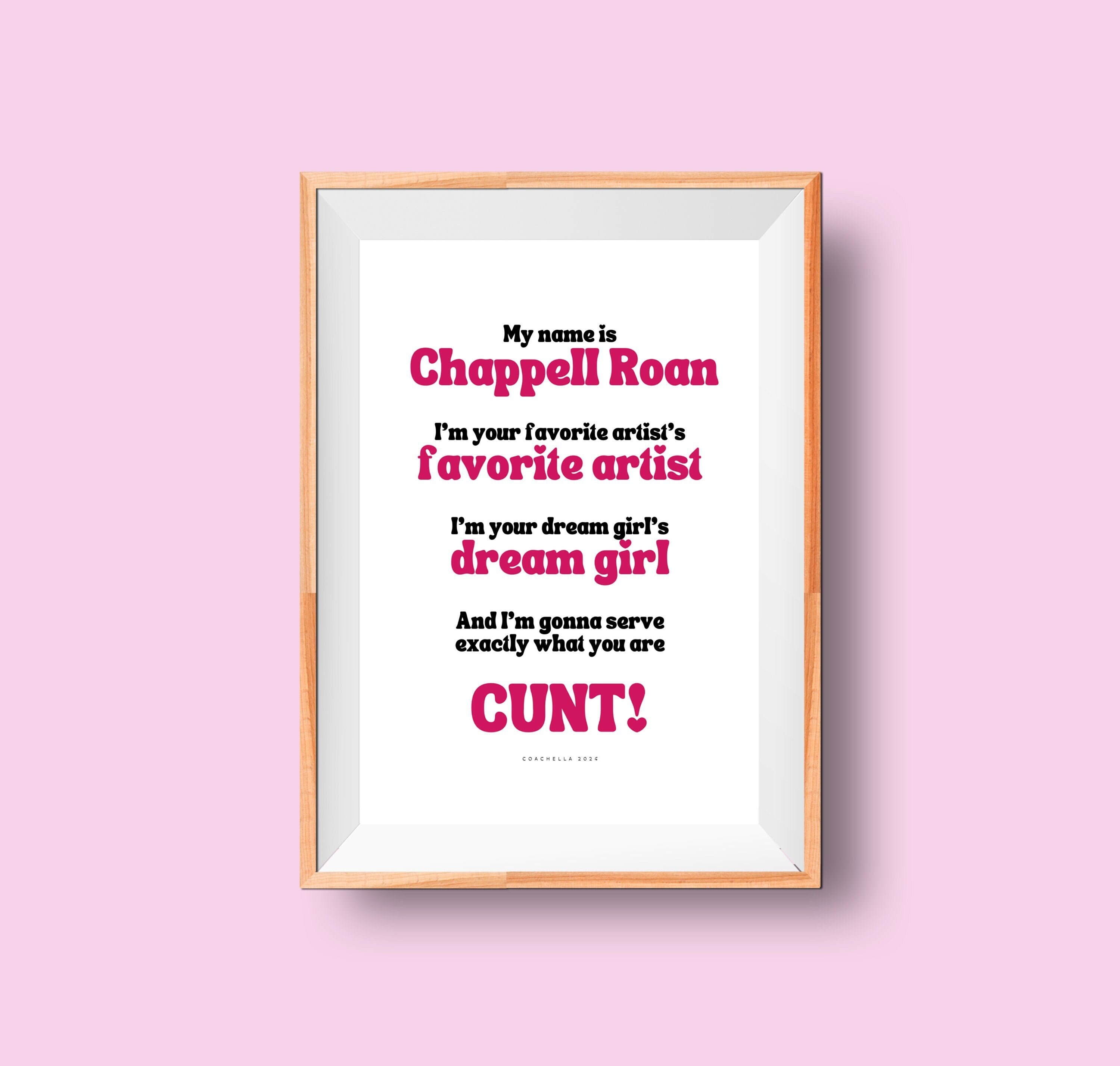 Chappell Roan Poster, Chappell Roan Coachella 2024, Pink Pony Club ...