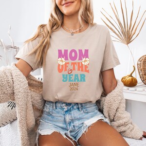 Custom Mom of the Year T-shirt, Custom Mother's Day Gift, Mother Award ...