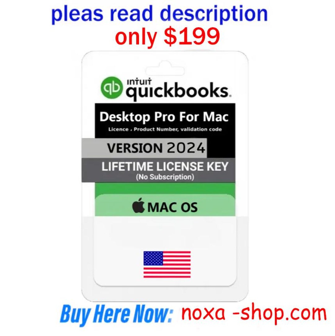 Quickbooks Desktop Mac Plus 2024 Lifetime Activation Official License ...