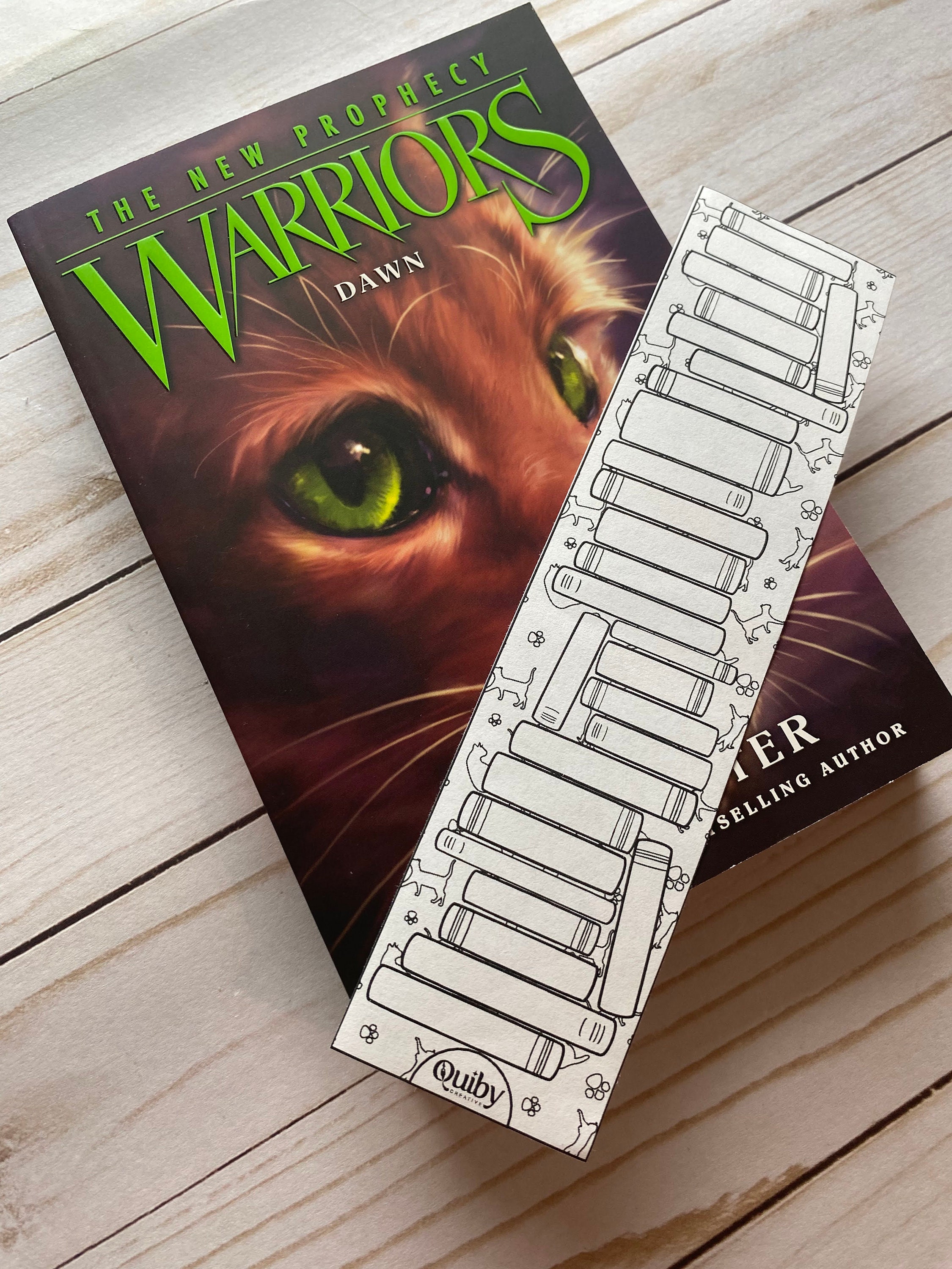 Cat Themed Book Tracker Bookmark, Paw Print, Coloring Bookmark, Bookish ...