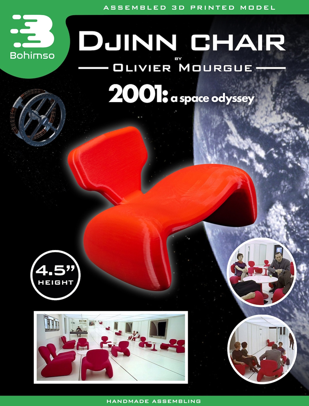 Djinn Chair | 2001 a Space Odyssey | Space Station Chair Model ...