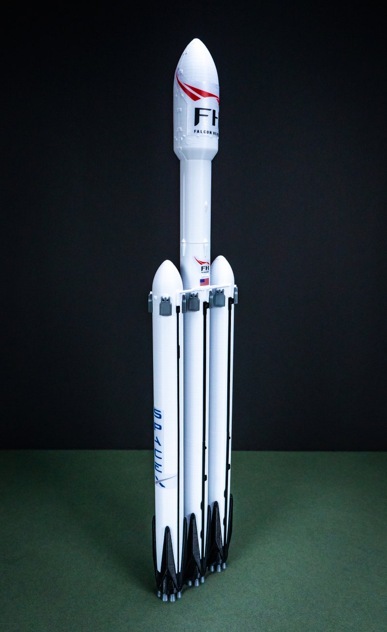 FALCON HEAVY | Plastic Model | Rocket | Spacex | NASA | Scale 1:144 ...