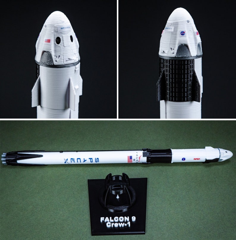 Falcon 9 Crew-1 | Dragon Resilience | Plastic Model | Rocket | Spacex ...