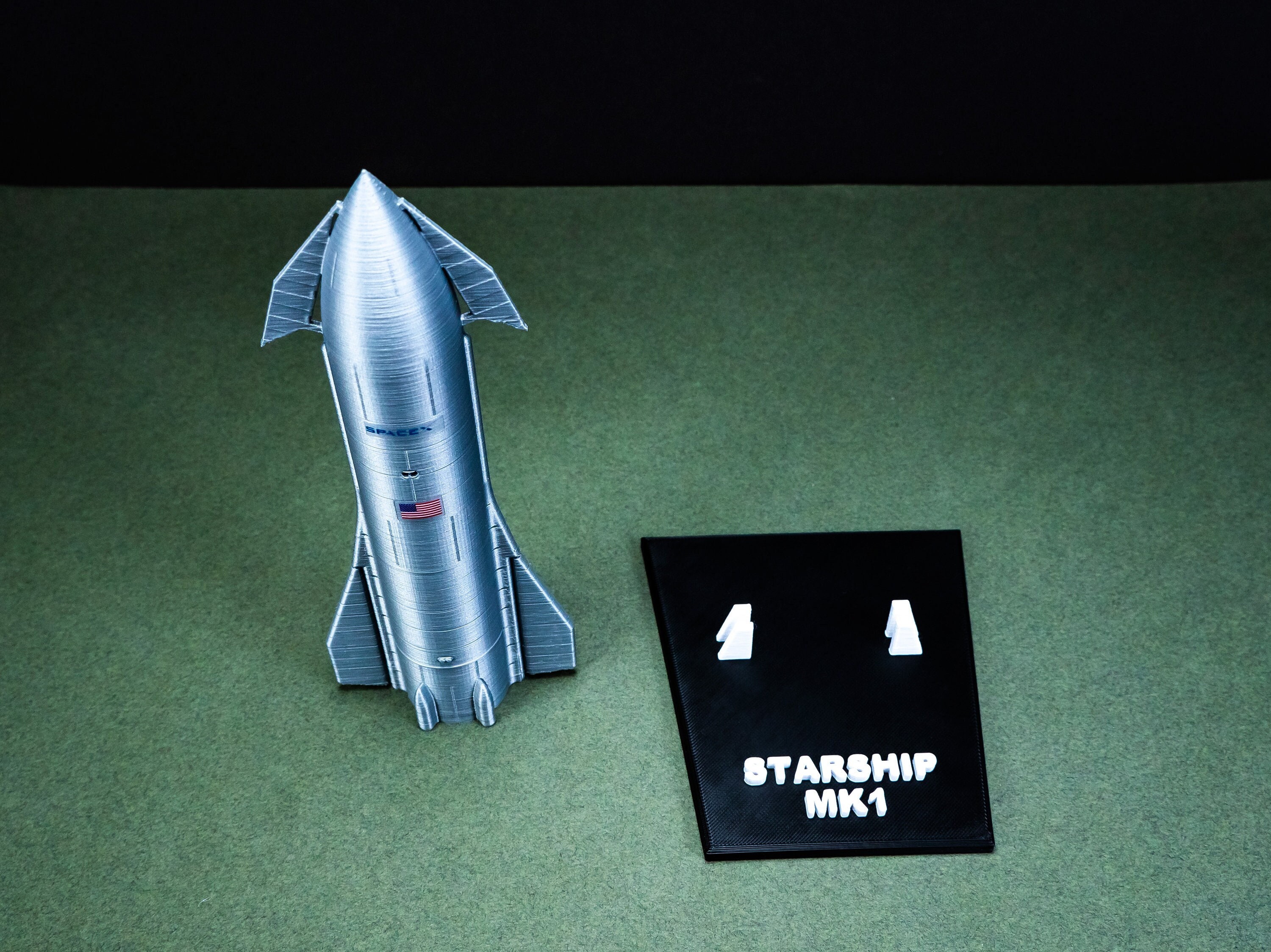 Starship MK1 Plastic Model Test Vehicle Prototype Rocket Spacex ...