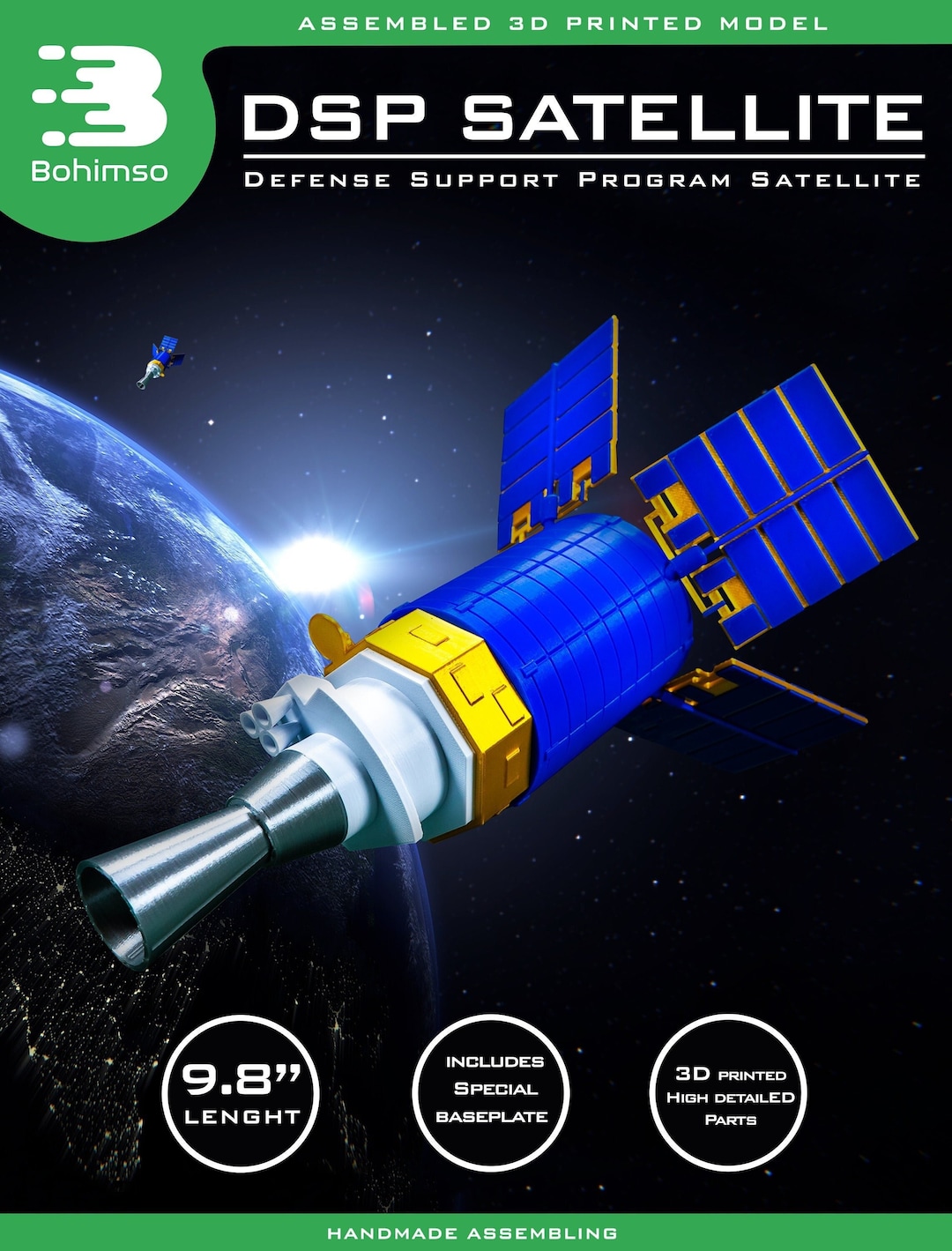 Defense Support Program Satellite DSP | Plastic Display Model | Nasa ... Defense Support Program Satellite DSP | Plastic Display Model | Nasa ...