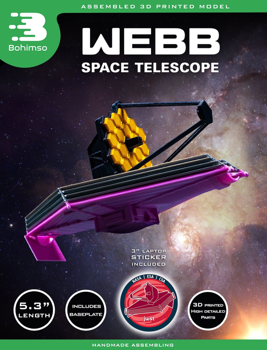 Webb Space Telescope | James Webb Space Telescope Model | Plastic ...