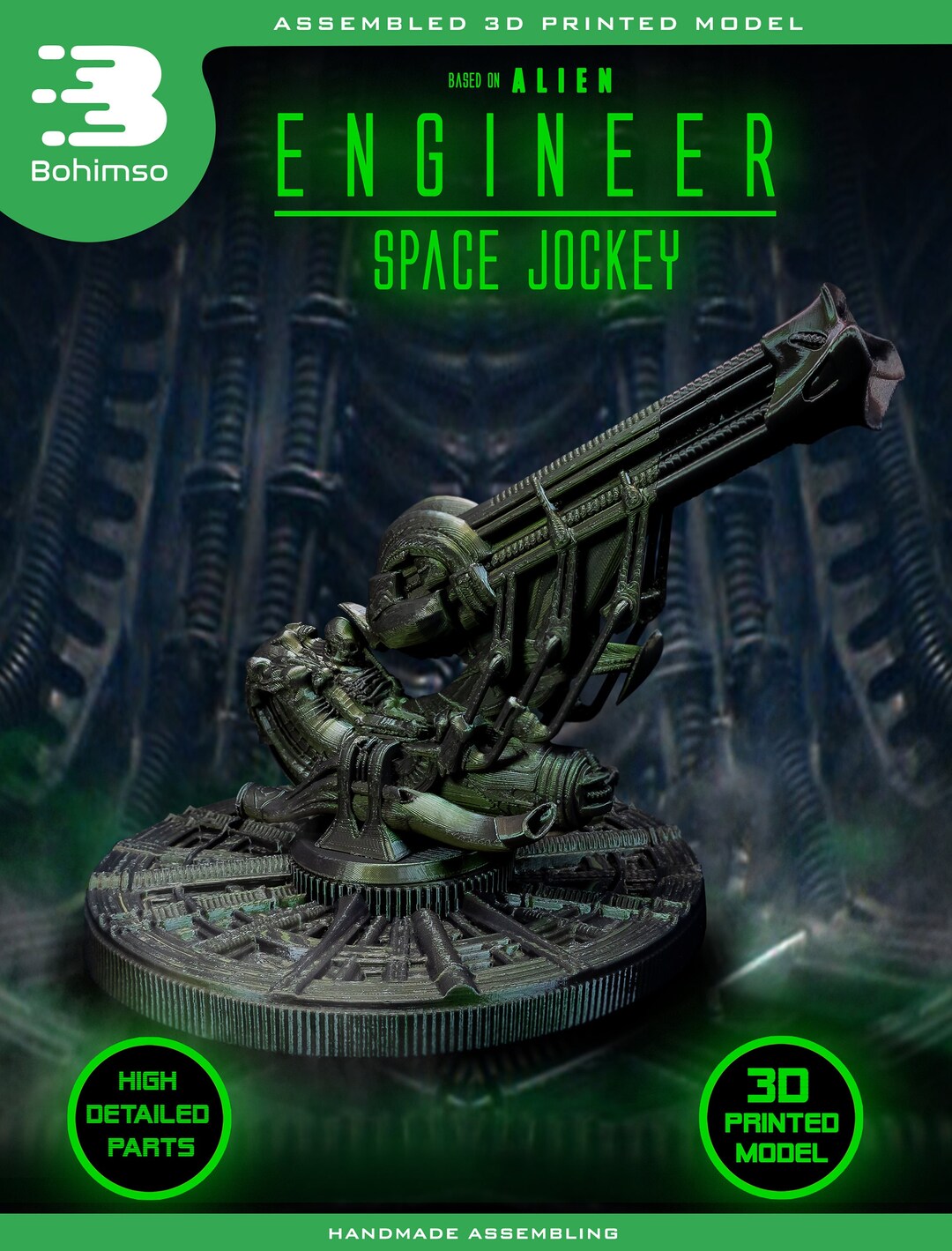 Engineer | Space Jockey | Alien | Prometheus | Plastic Model | 3d ...