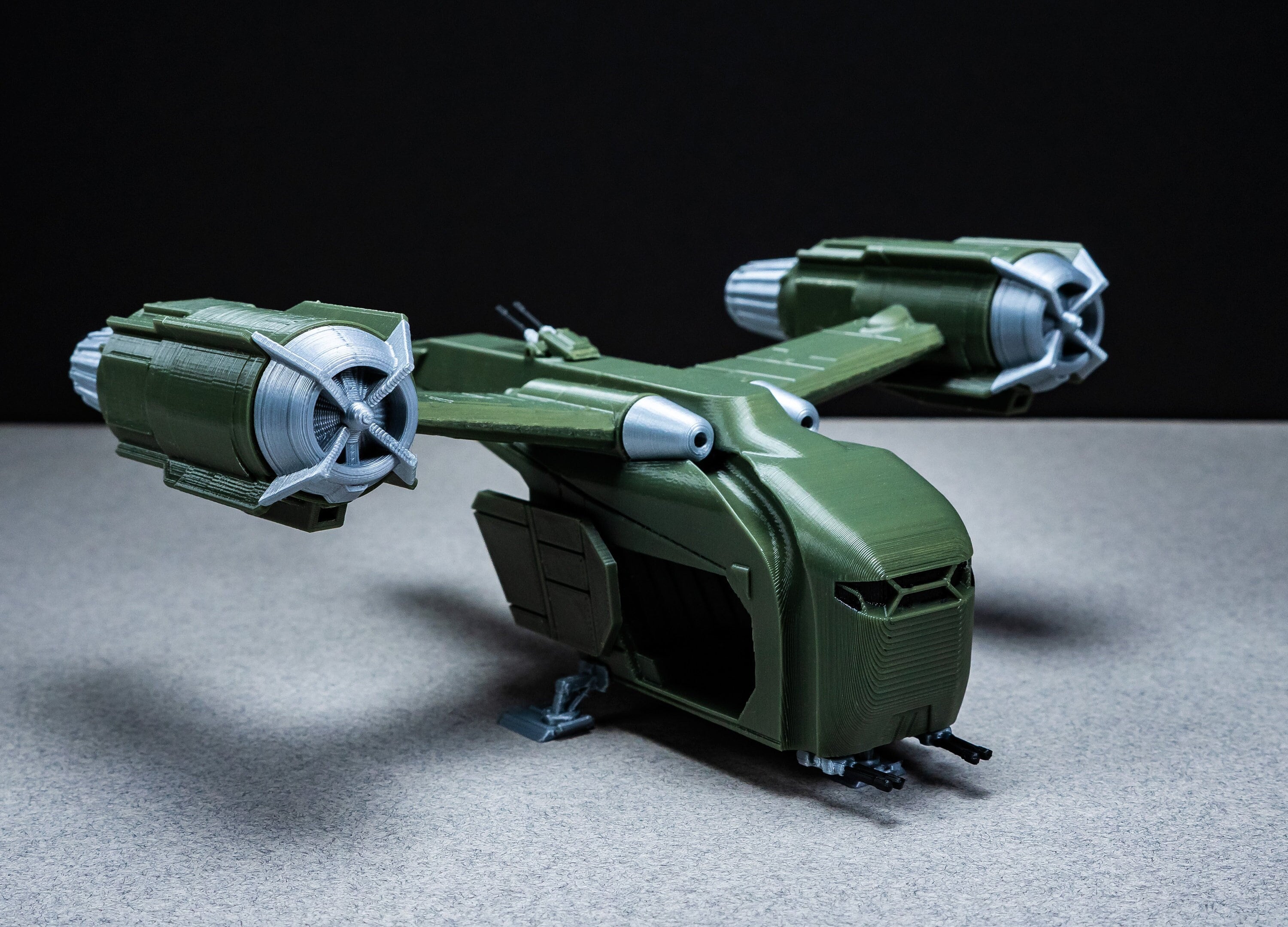 SS-54 Assault Spaceship Suri's Ship Halo Clone Wars Plastic Model ...