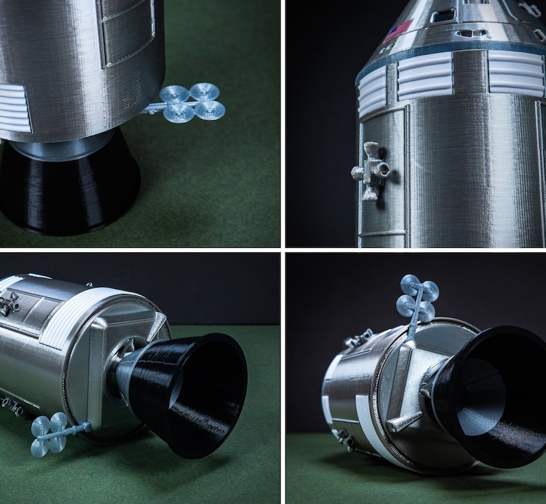 Apollo CSM | Plastic Model | Rocket | Nasa | Scale 1:48 | Spacecraft ...