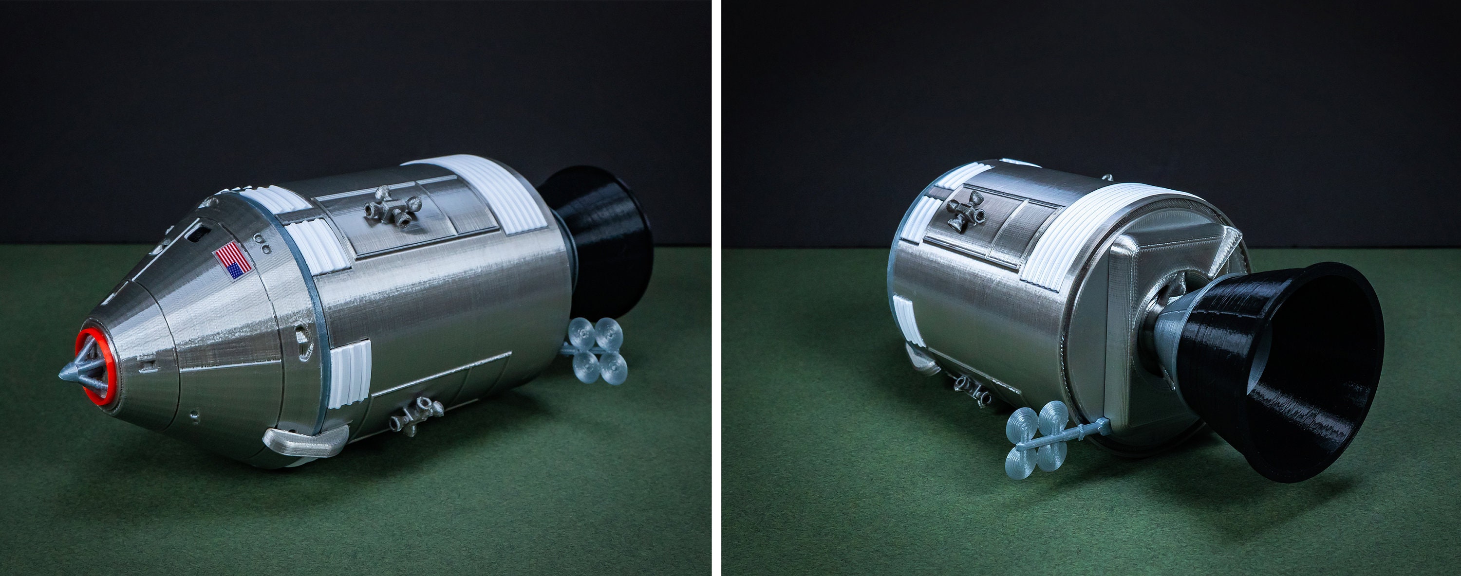 Apollo CSM | Plastic Model | Rocket | Nasa | Scale 1:48 | Spacecraft ...