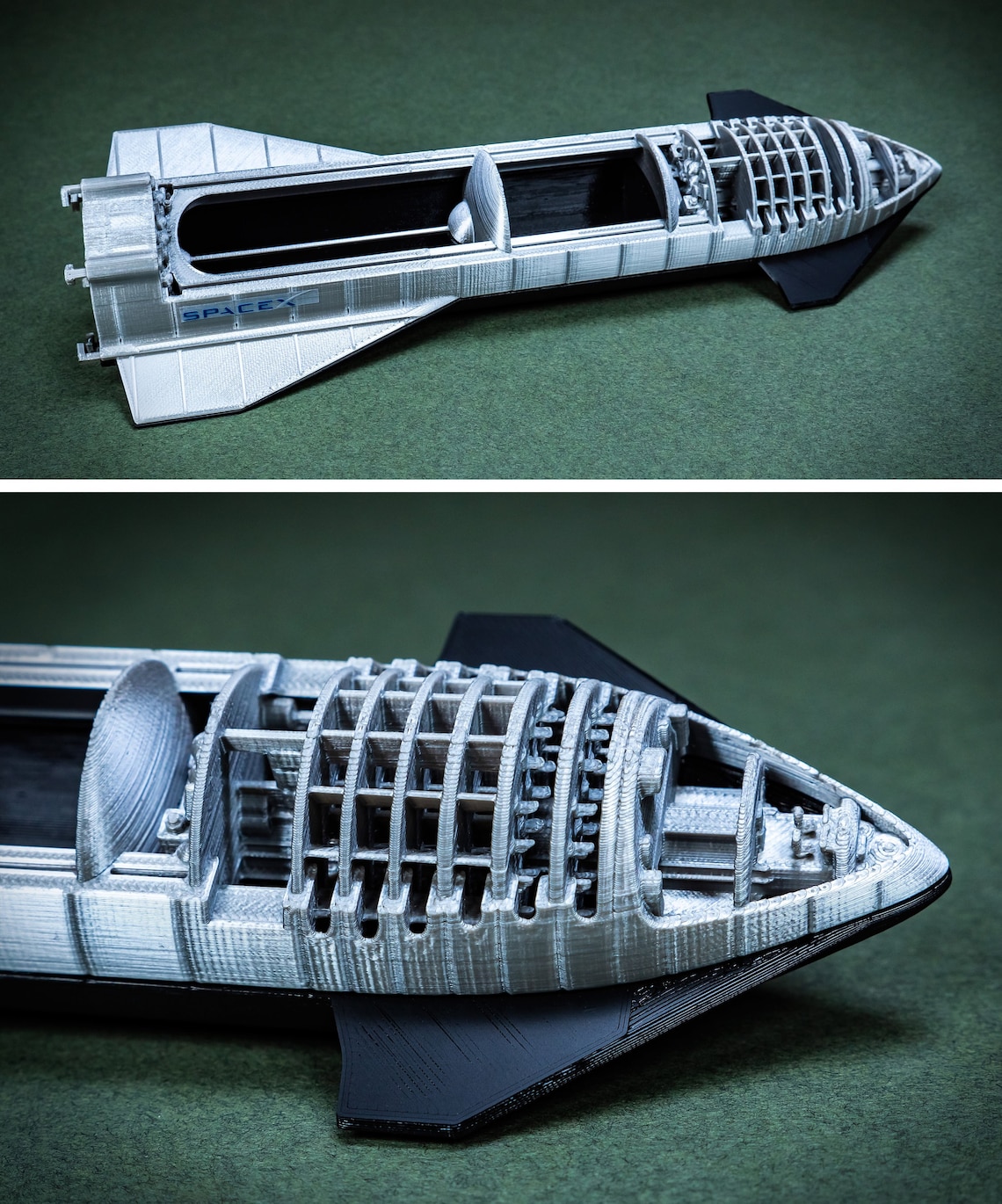 Starship Cutaway | Spaceship | Plastic Model | Rocket | Spacex ...