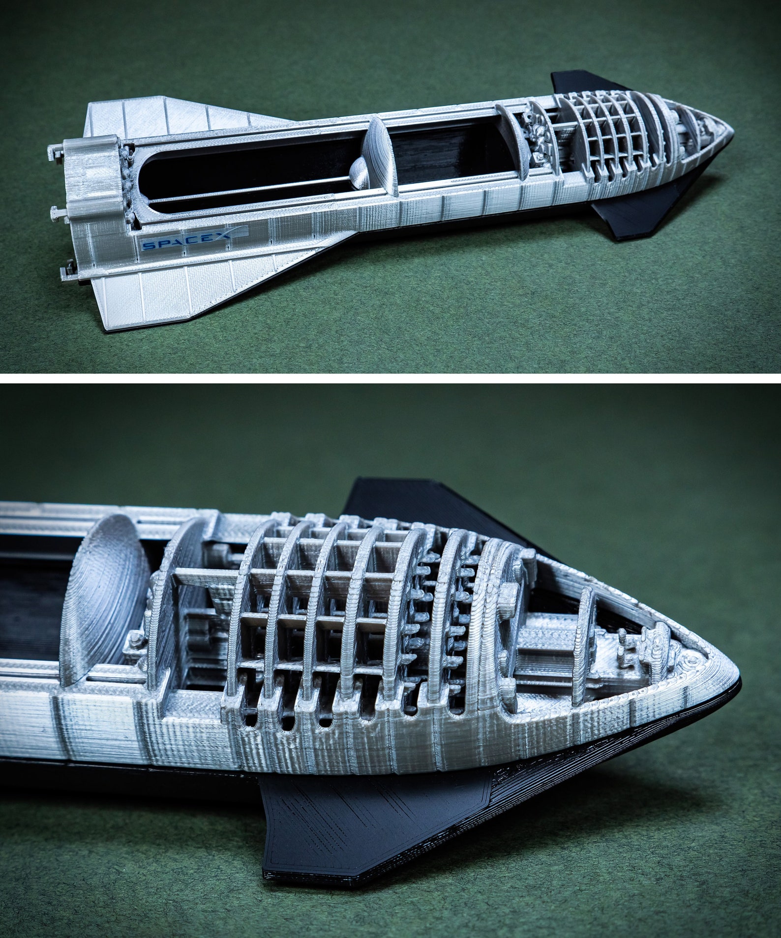 Starship Cutaway | Spaceship | Plastic Model | Rocket | Spacex ...