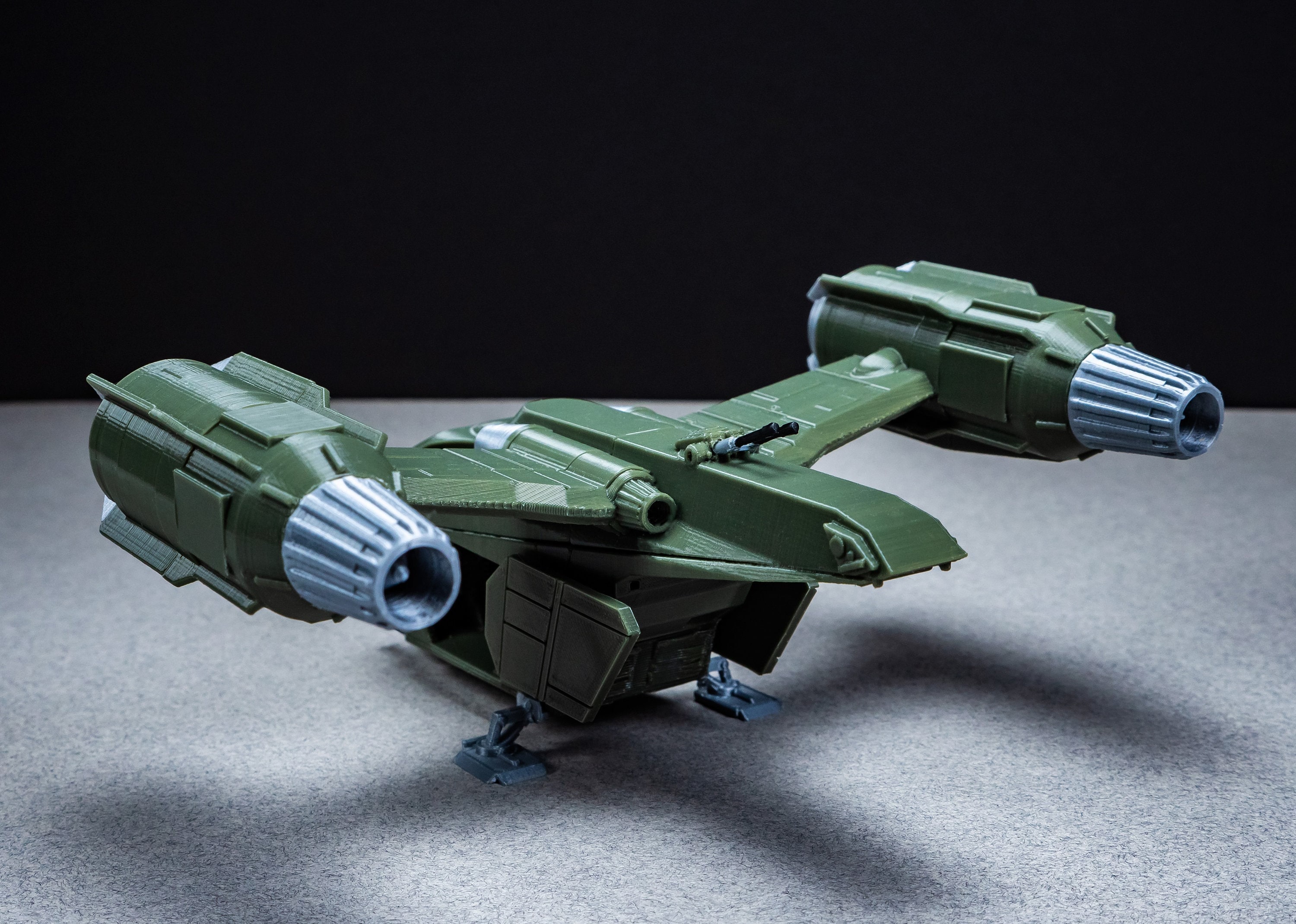 SS-54 Assault Spaceship Suri's Ship Halo Clone Wars Plastic Model ...