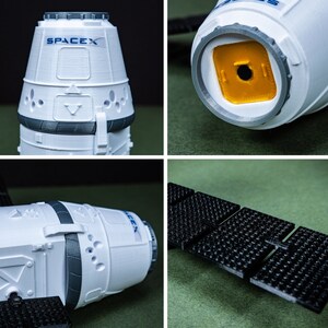 Dragon Cargo | Plastic Model | Capsule | Spacex | Spacecraft | 3d ...