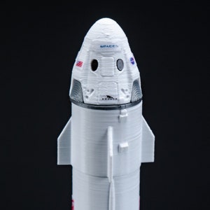 Falcon Heavy Crew | Plastic Model | Rocket | Spacex | Nasa | Scale 1: ...