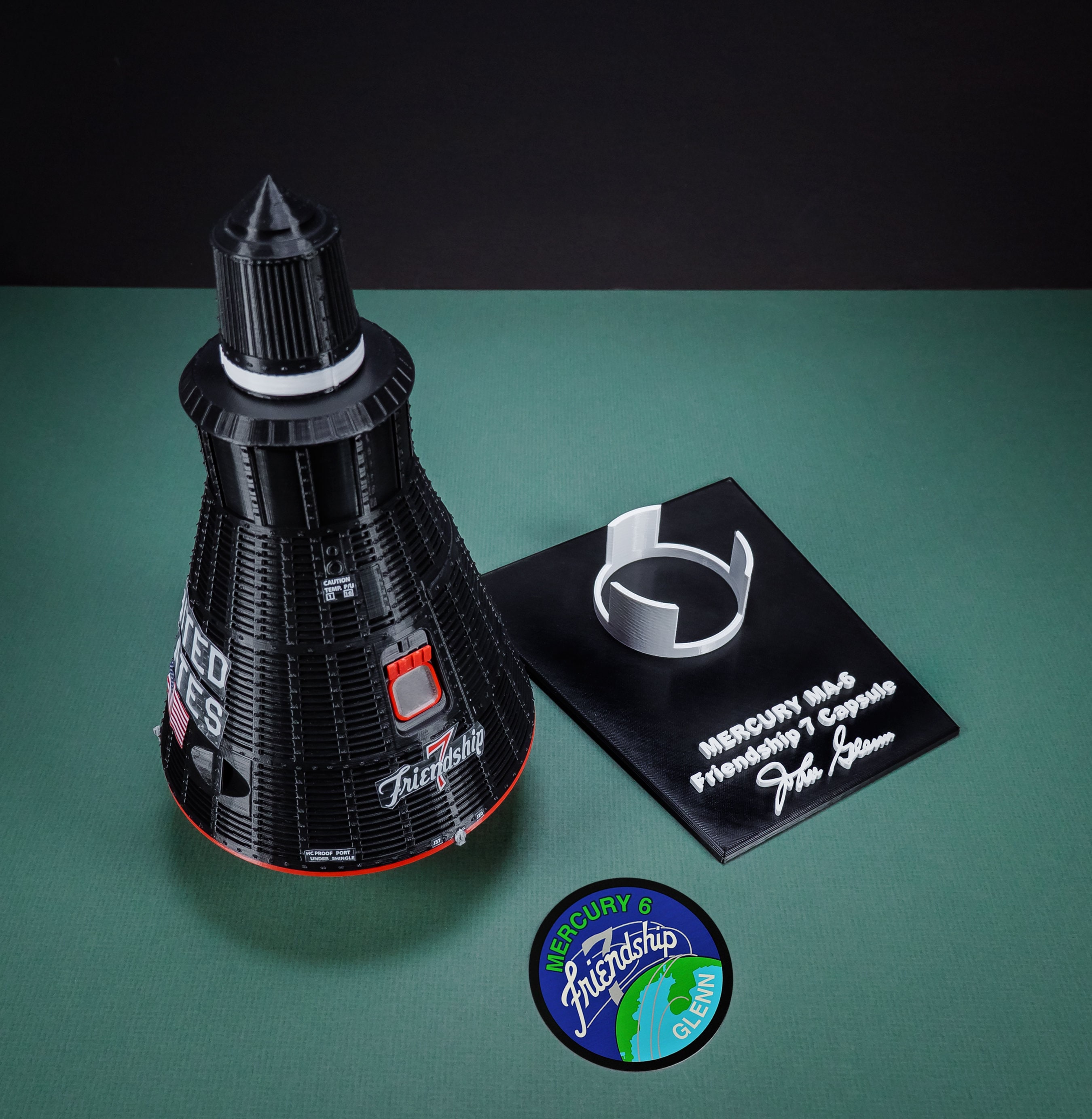 Mercury MA-6 | Friendship 7 Capsule | 11 Inch Plastic Model | Rocket ...