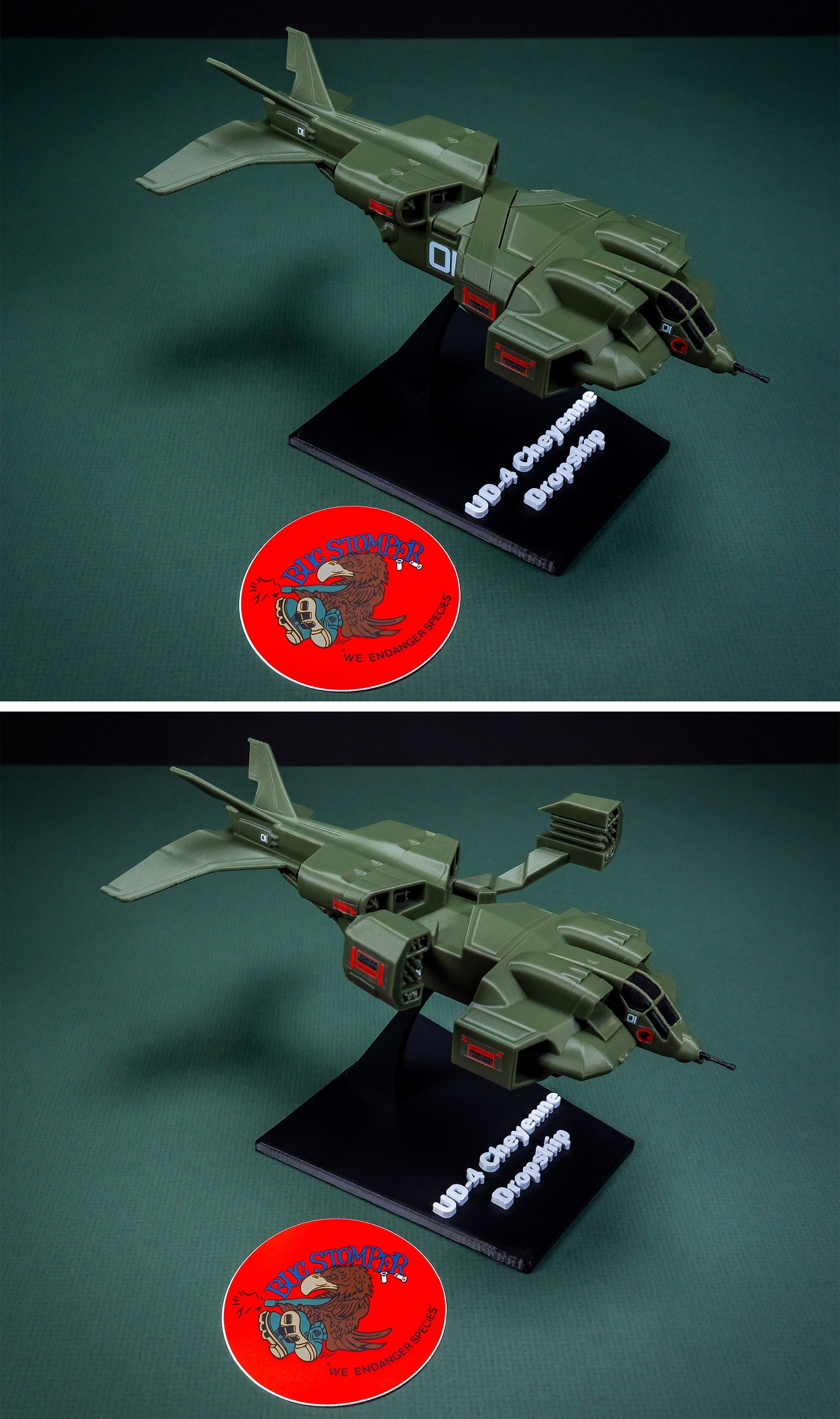 UD4 Cheyenne Aliens Dropship Aliens Alien Aliens Plastic Model 3d Print ...