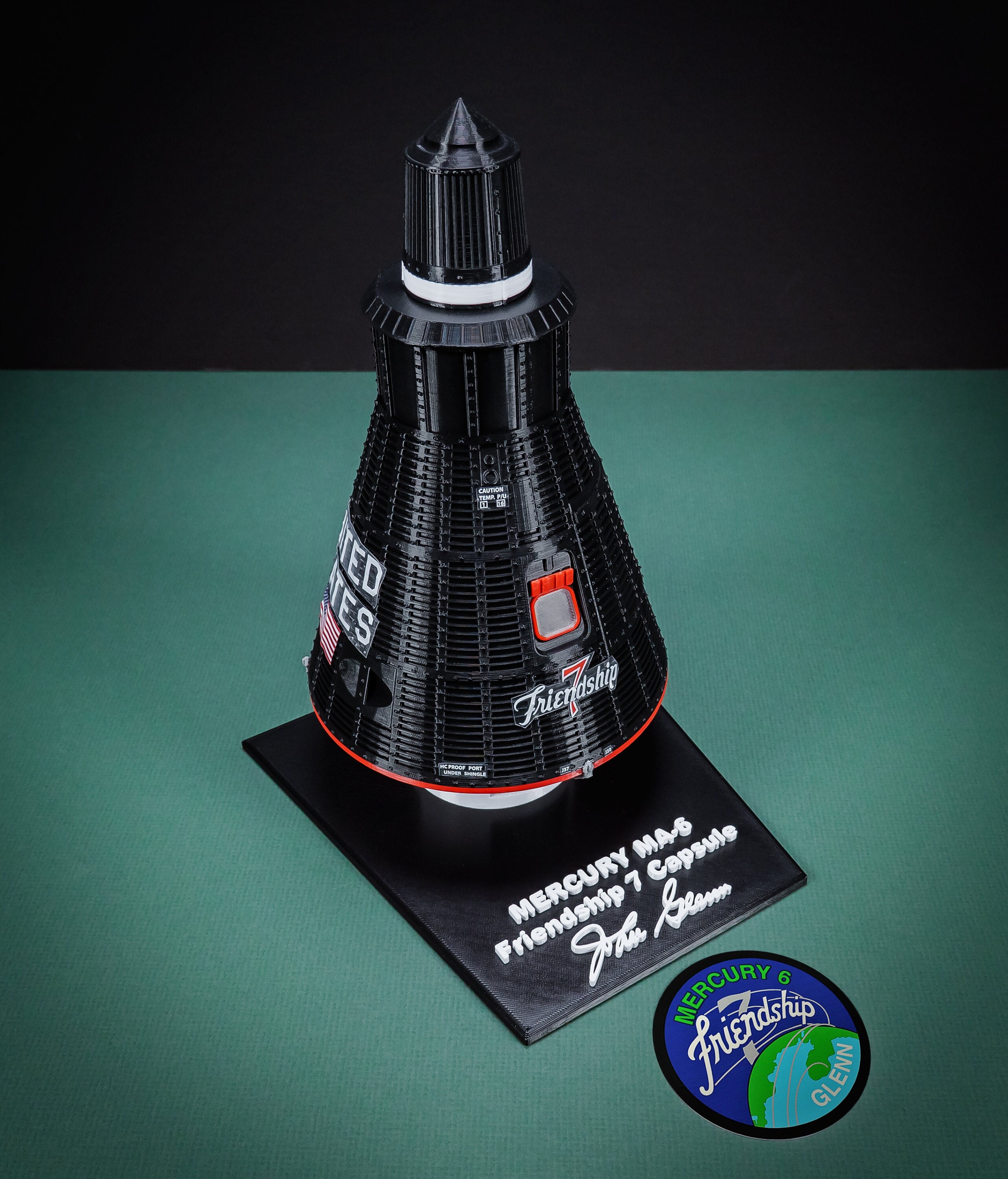 Mercury MA-6 | Friendship 7 Capsule | 11 Inch Plastic Model | Rocket ...