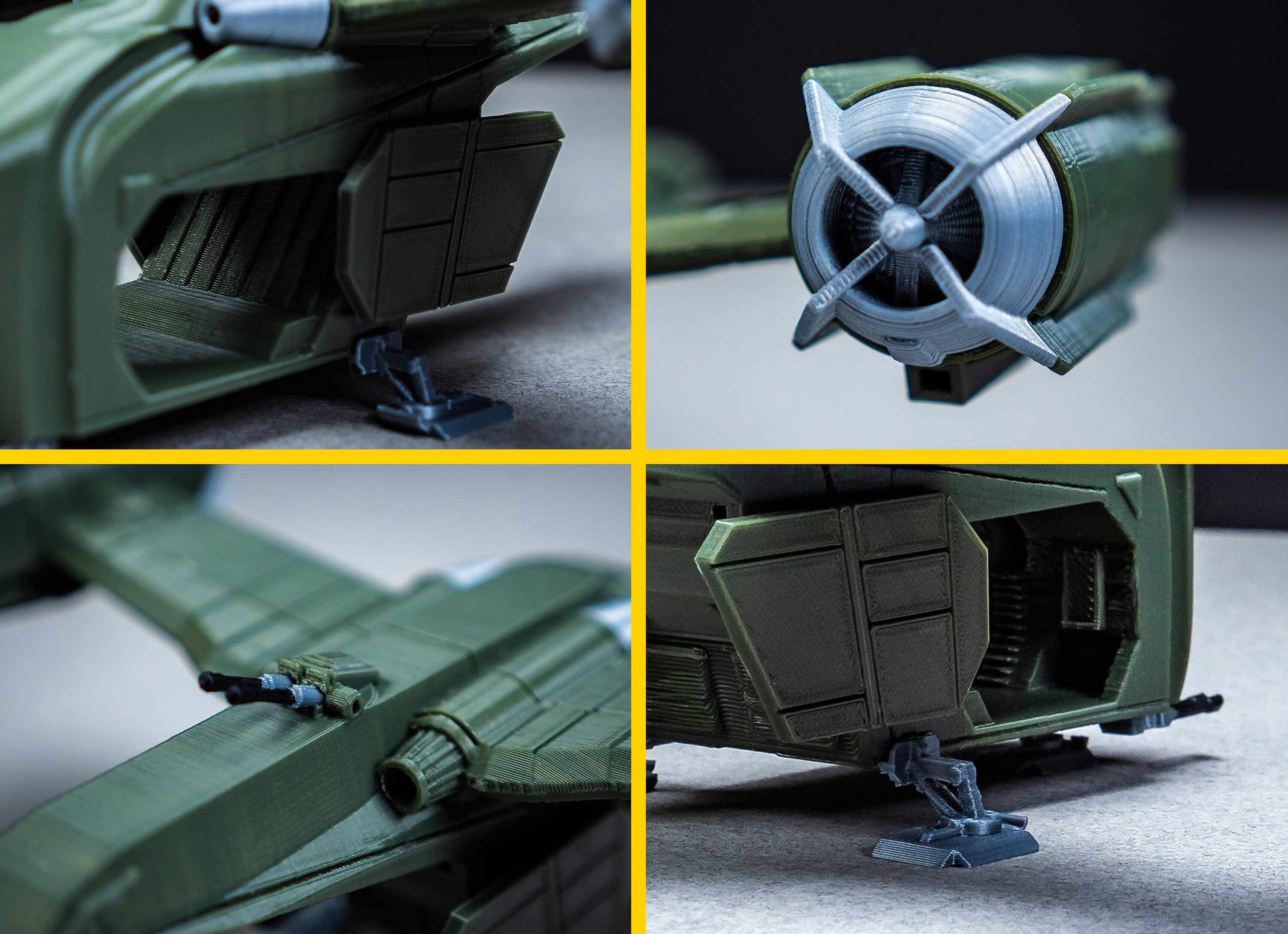 SS-54 Assault Spaceship Suri's Ship Halo Clone Wars Plastic Model ...