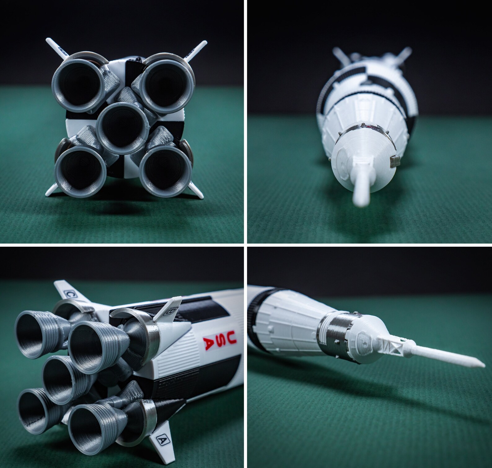 Saturn V Apollo | NASA Moon Mission | 21 Inch Height Model | Plastic ...