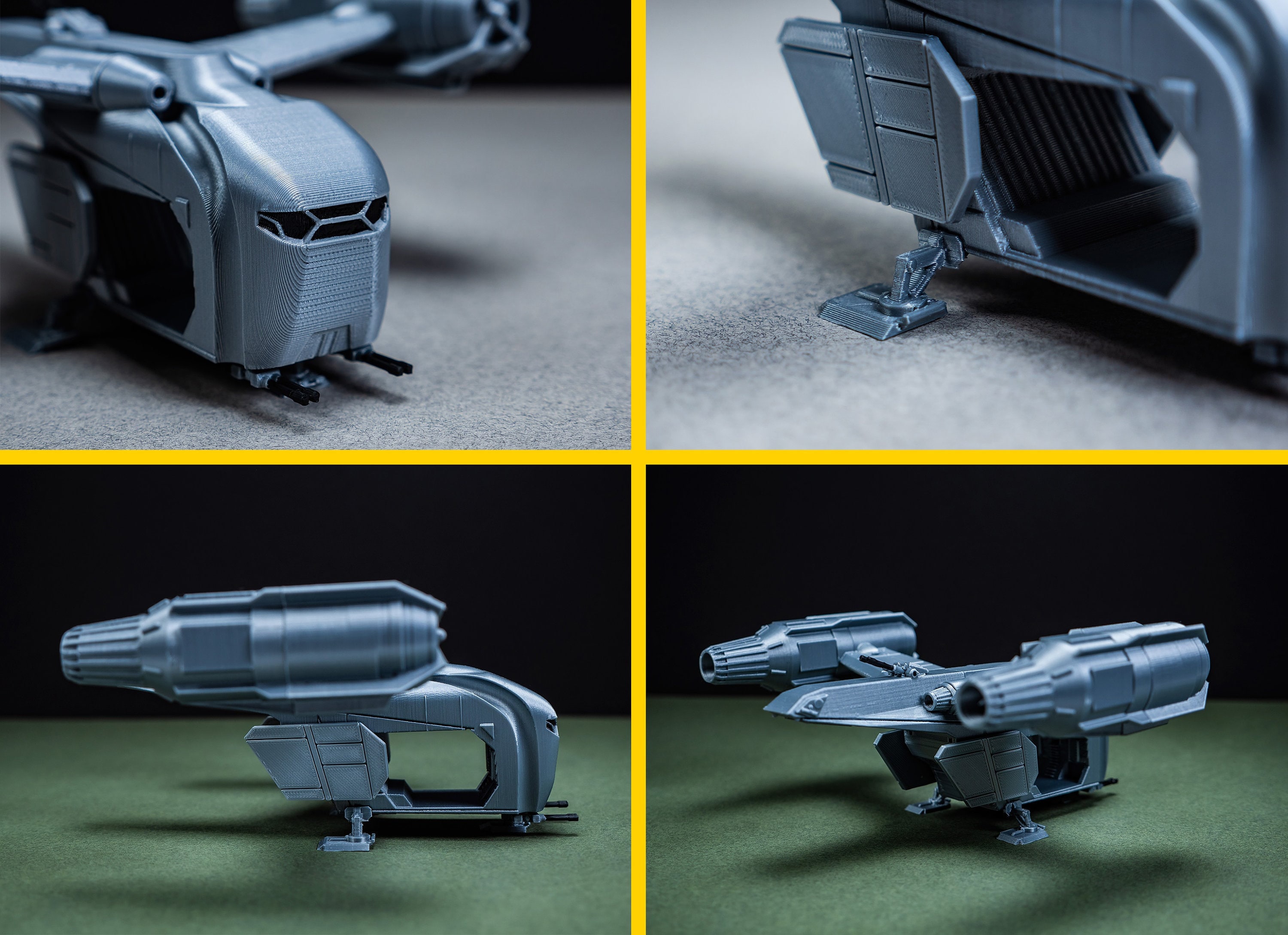 SS-54 Assault Spaceship Suri's Ship Halo Clone Wars Plastic Model ...