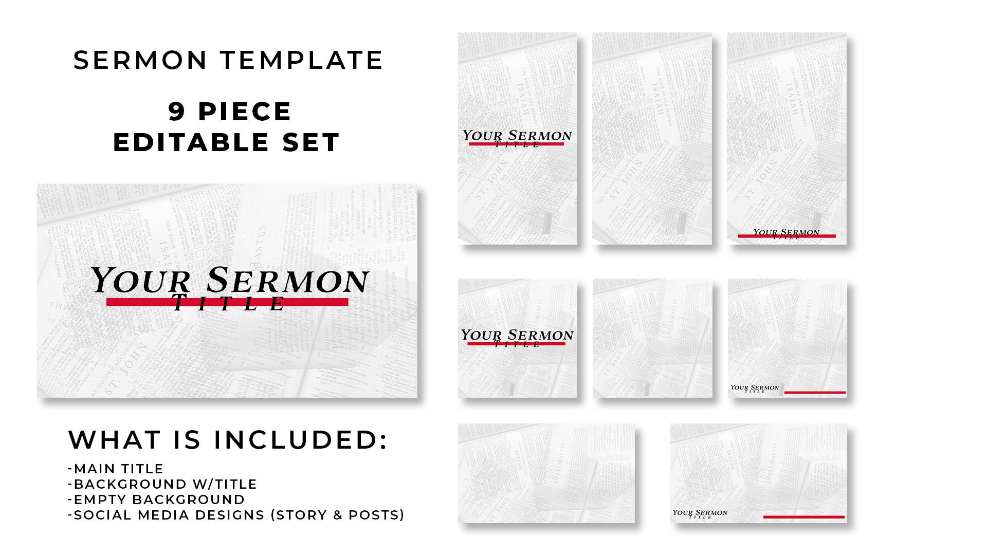 Sermon Graphic Design Template - Etsy