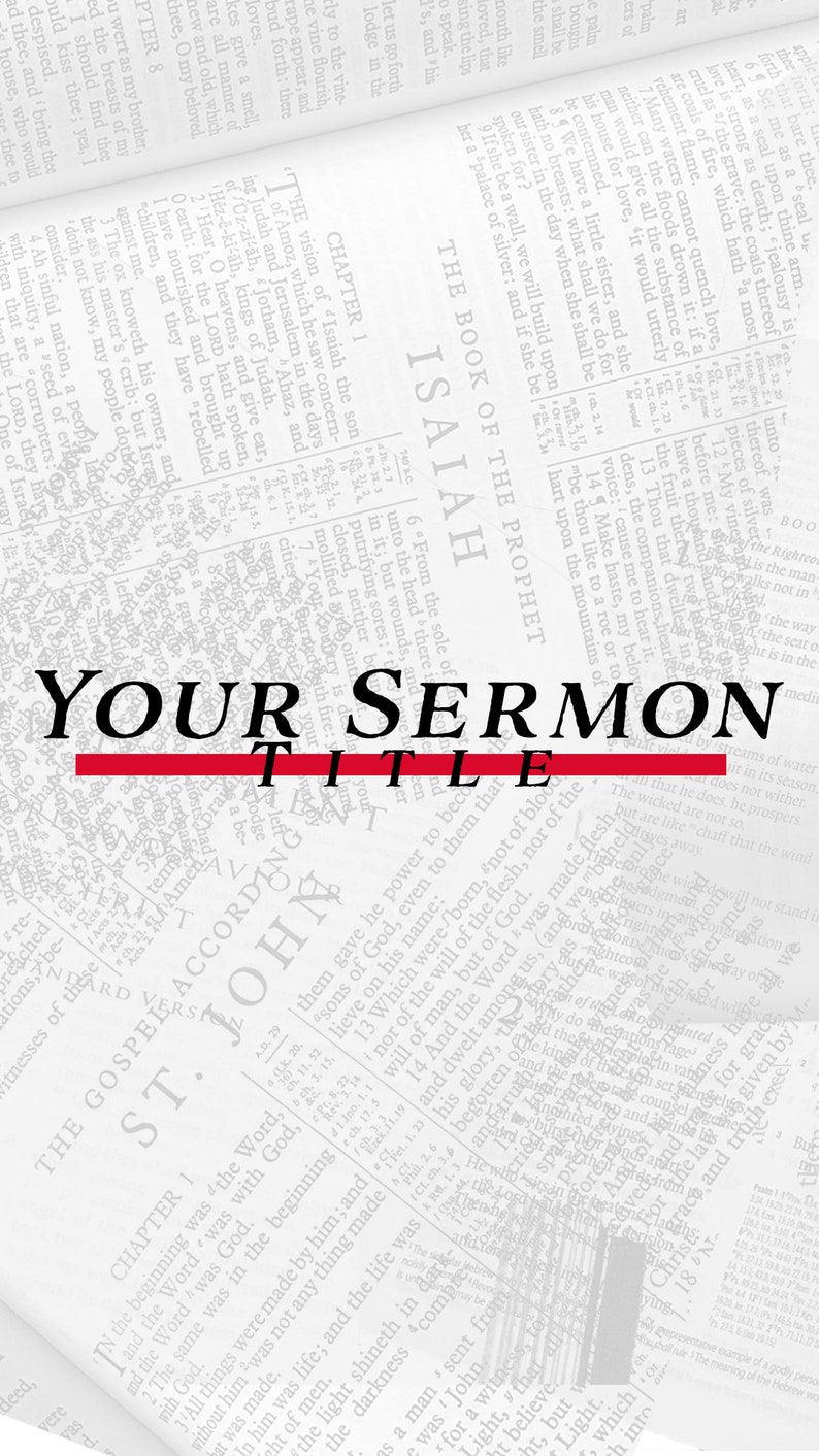 Sermon Graphic Design Template - Etsy