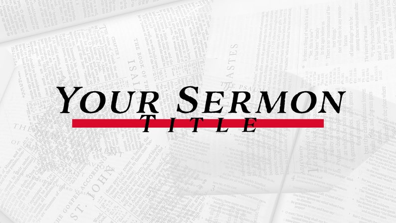 Sermon Graphic Design Template - Etsy