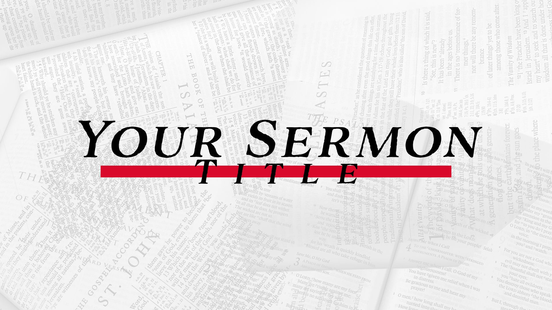 Sermon Graphic Design Template - Etsy