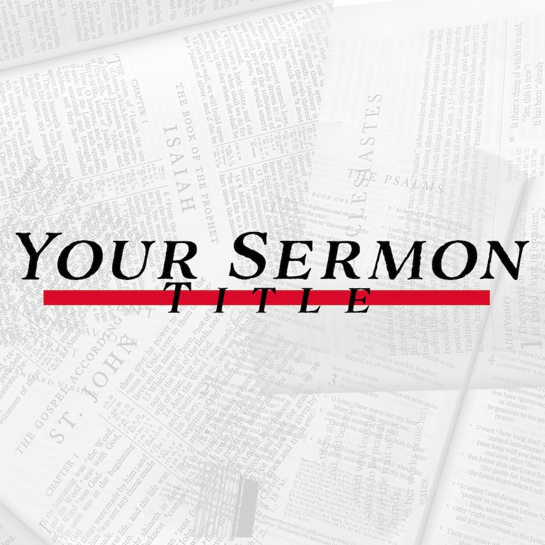 Sermon Graphic Design Template - Etsy