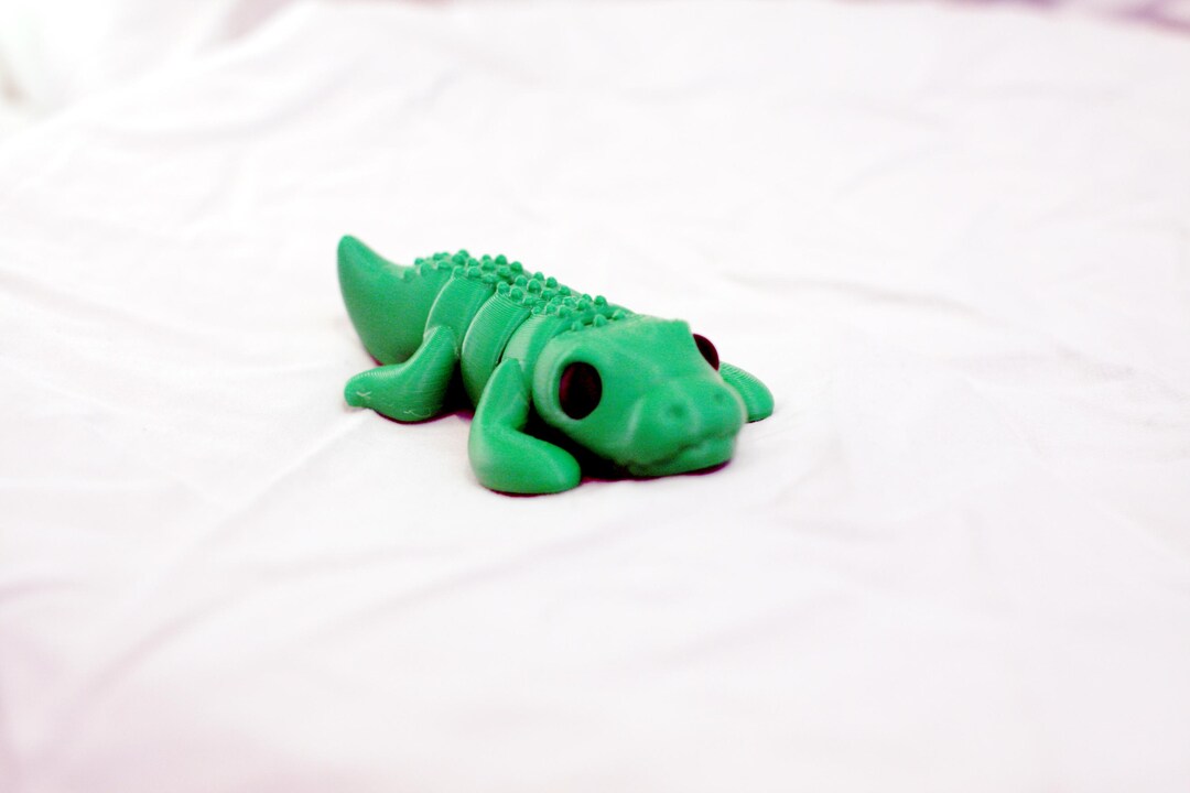 Articulated Baby Alligator 3d Printed Fidget Toy Desk Pet Friend - Etsy