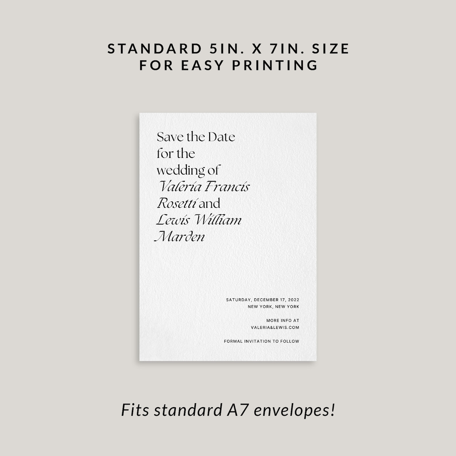 Editable Modern Save the Date Template Minimalist DIY Canva Design ...