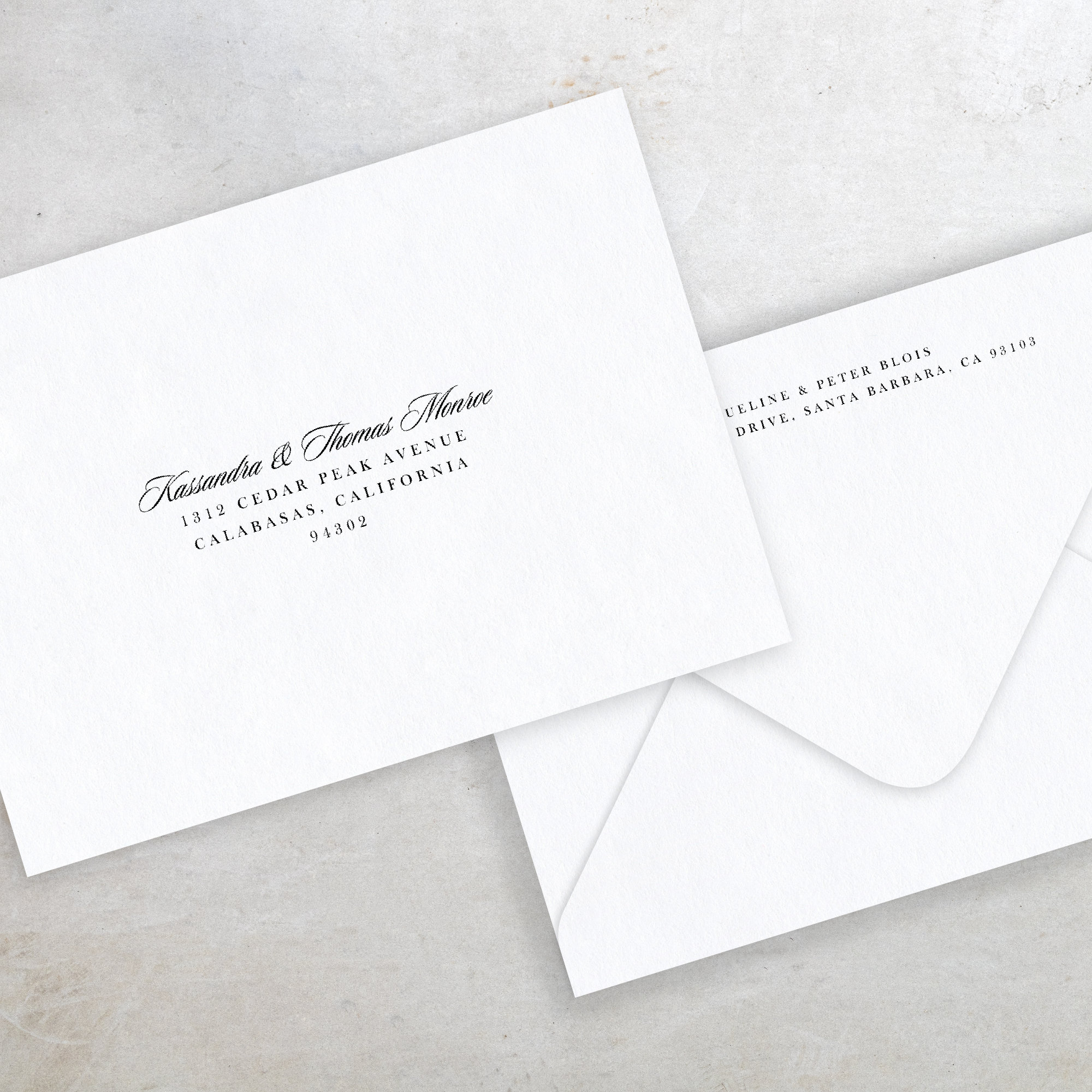 Editable Wedding Invitation Envelope Calligraphy Template DIY ...