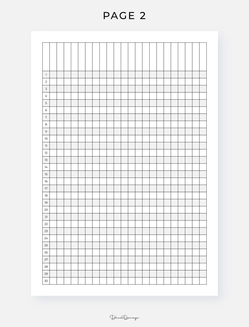Class Record Printable PDF, Teacher Gradebook, Attendance Tracker, A4 ...