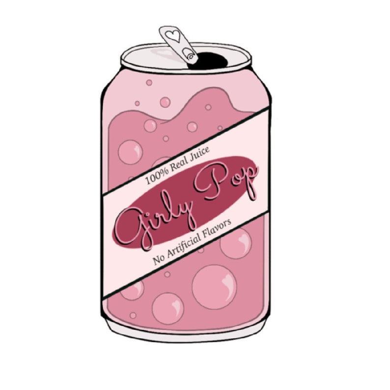 Girly Pop Soda Sticker - Etsy