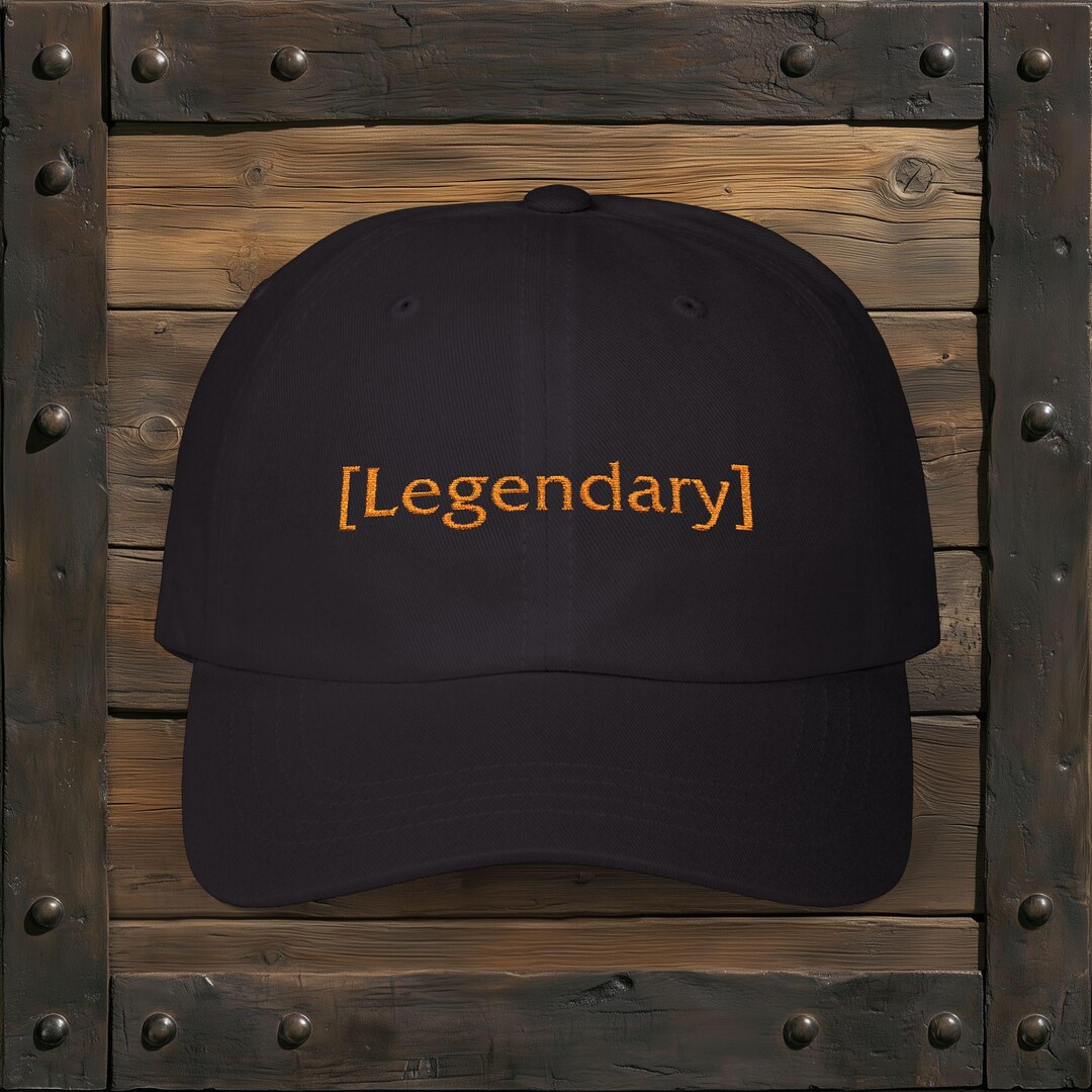 World of Warcraft Inspired Legendary Black Dad Cap - Hat for Gamers and ...