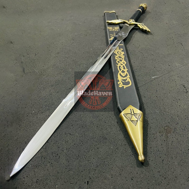 TEMPLAR KNIGHT SWORD, Medieval Sword, Master Sword, Leather Sheath ...