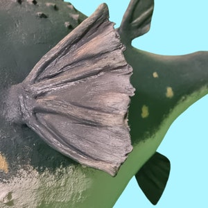 Pufferfish Paper MACHE Clay Handmade Sculpture - Etsy