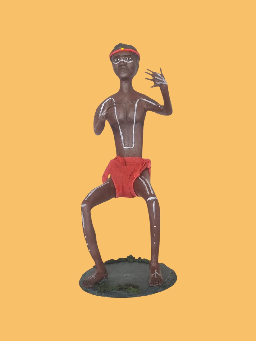 Young Australian Aboriginal Dancing Paper Mache Unique Sculpture - Etsy