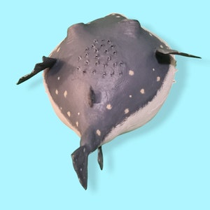 Pufferfish Paper MACHE Clay Handmade Sculpture - Etsy