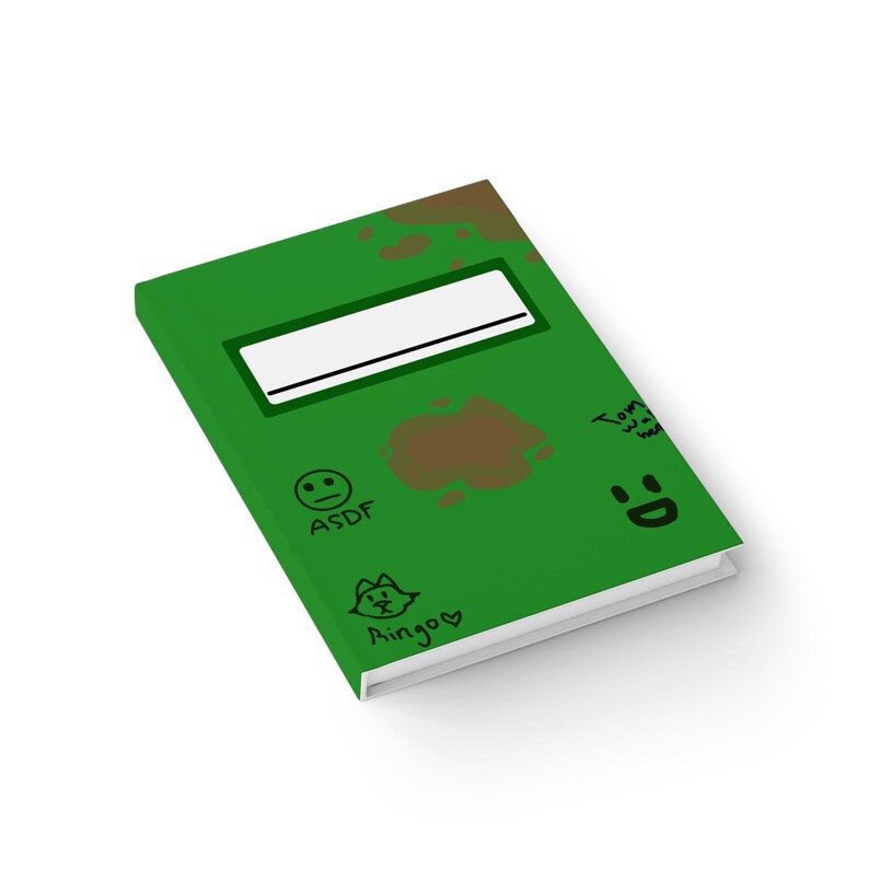 Green Notebook - Edd Eddsworld Inspired - Etsy