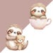 Cute Baby Sloth Clipart, Watercolor Woodland Animal PNG, Cute Sloth ...