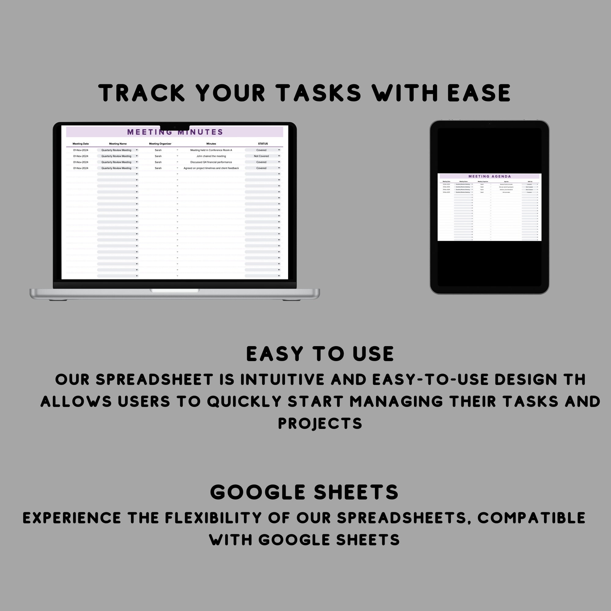 Meeting Tracker Template for Google Sheets Effortless Meeting ...