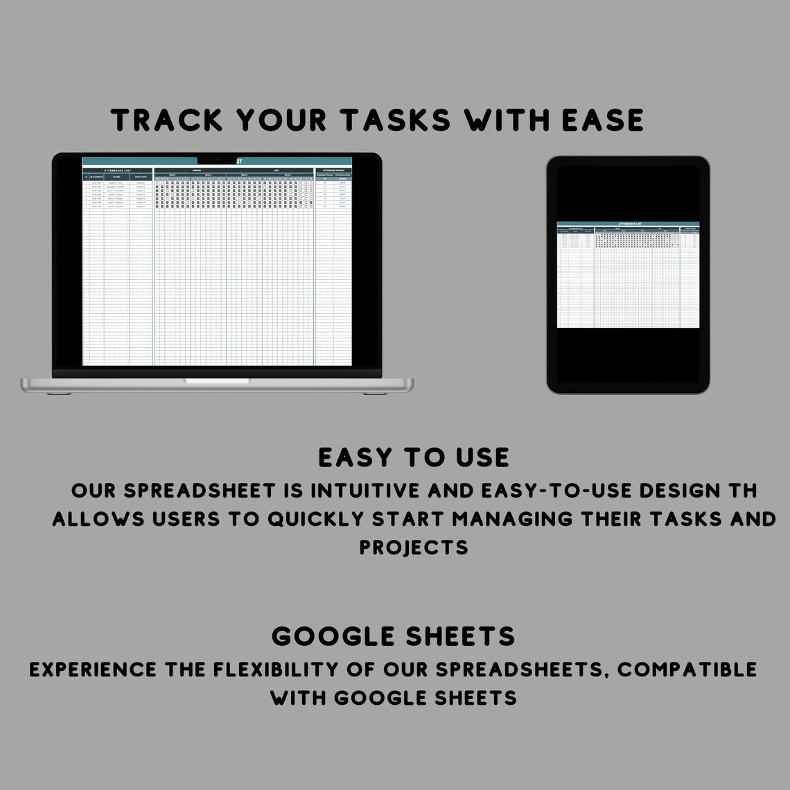 Attendance List Template, Google Sheets Attendance Tracker, Event Sign ...