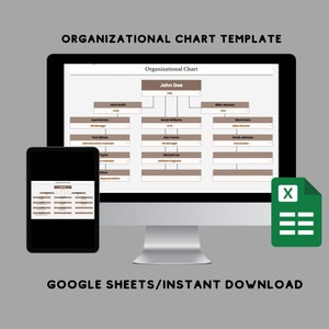 Organizational Chart Template Editable Google Sheets Small Business ...