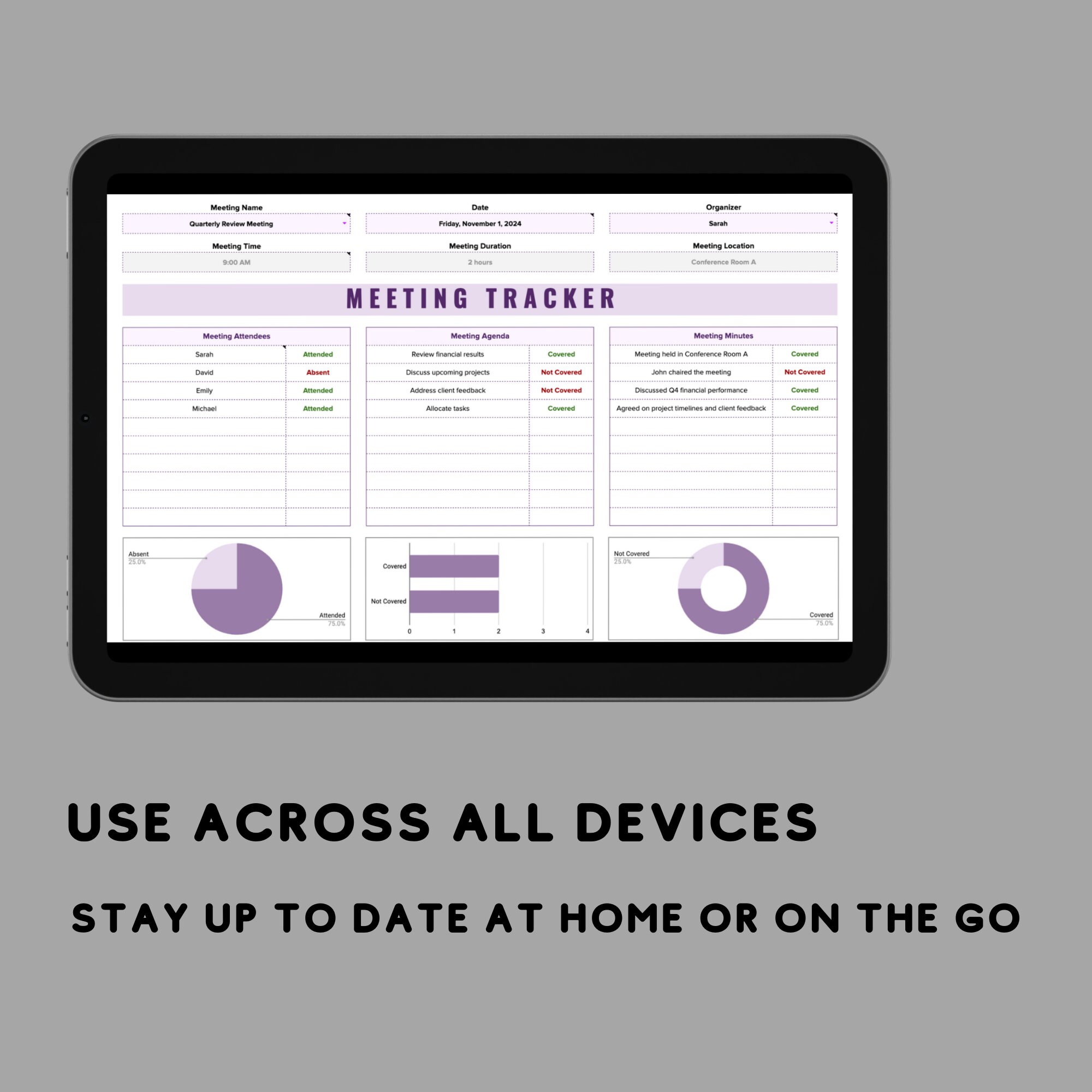 Meeting Tracker Template for Google Sheets Effortless Meeting ...