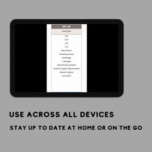 Organizational Chart Template Editable Google Sheets Small Business ...